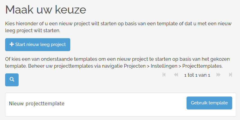 Projecttemplates – Silvasoft